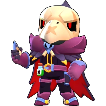 Crow - Skins, stats, details, gadgets, stars powers, hypercharge and ...