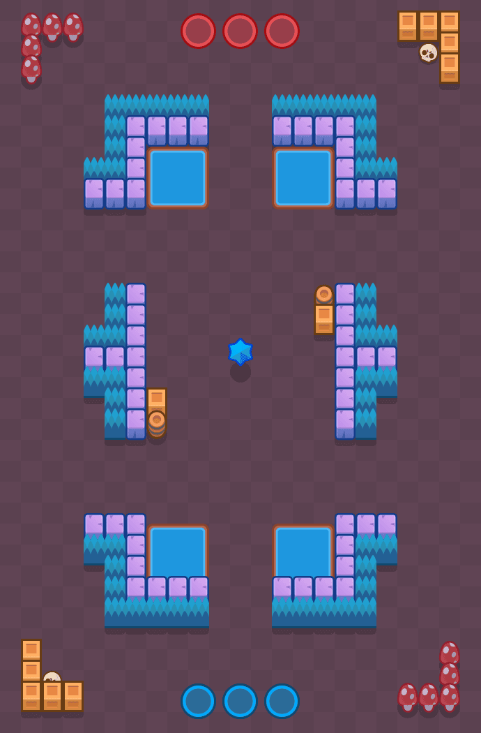 BS Knockout Maps - All maps and builds - Brawl Stars