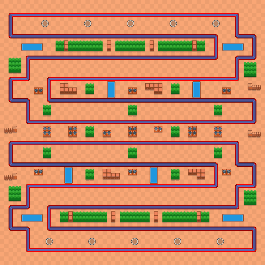 BS Solo Showdown Maps - All maps and builds - Brawl Stars